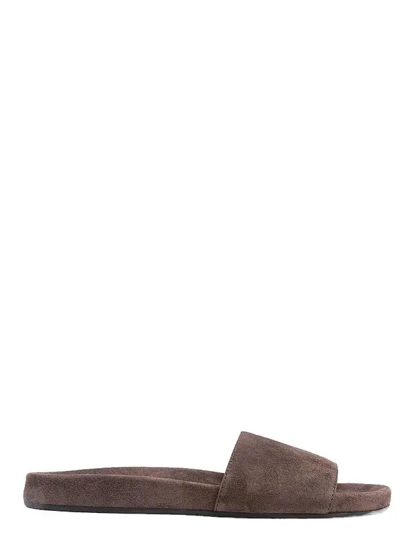 Jenni Kayne Lyle Suede Slide Sandals - Mocha