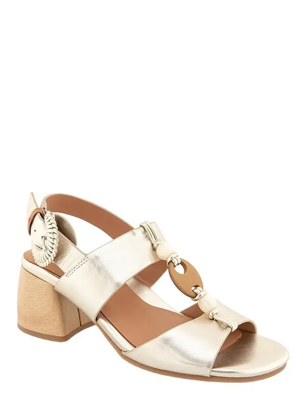 KENNETH COLE Miracle T-strap Sandals - Champagne