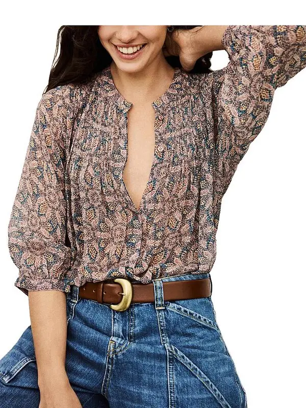 Ba&sh Tazio Blouse - Blue
