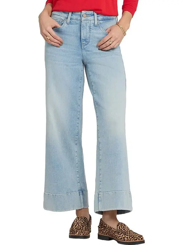 NYDJ Teresa High-rise Wide-leg Ankle Jeans - Keys View