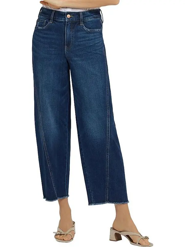 NYDJ Alyssa Side Panel High Rise Relaxed Crop Jeans - Sunset Villa