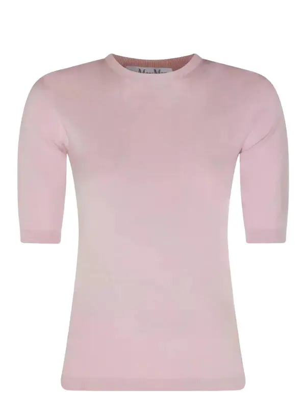 Max Mara Ribbed Knit Top - Pink