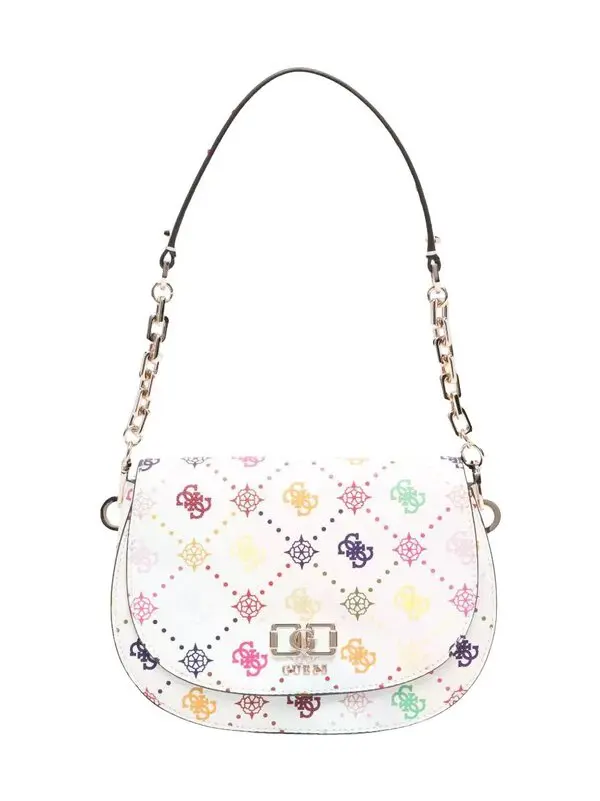 Guess Logo-plaque Shoulder Bag - White