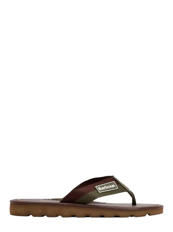 Barbour Harker Flip Flop - Choc/olive