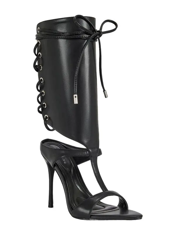 AZALEA WANG Bohdi Ankle Cuff Sandal - Black