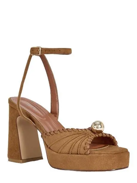 AZALEA WANG Cael Platform Sandals - Brown
