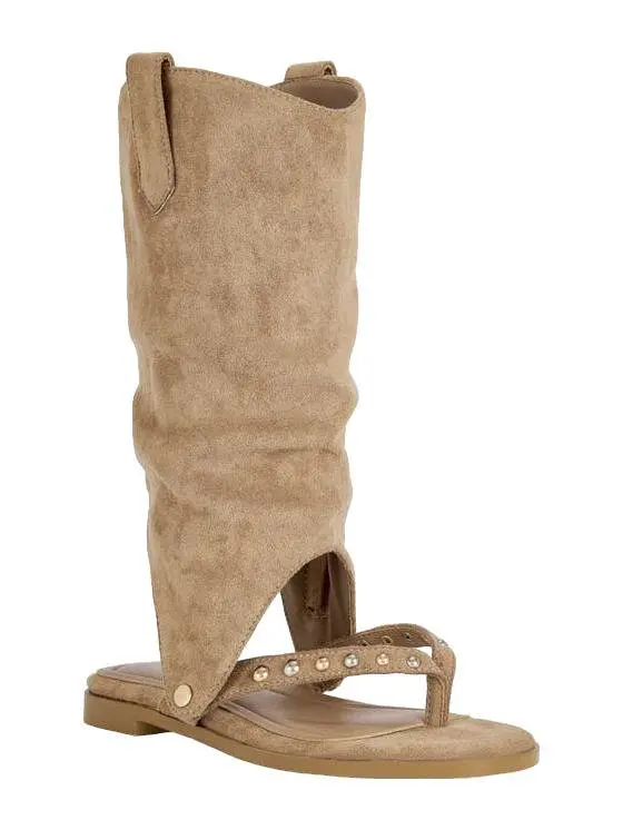 AZALEA WANG Barrera Ankle Cuff Sandal - Tan