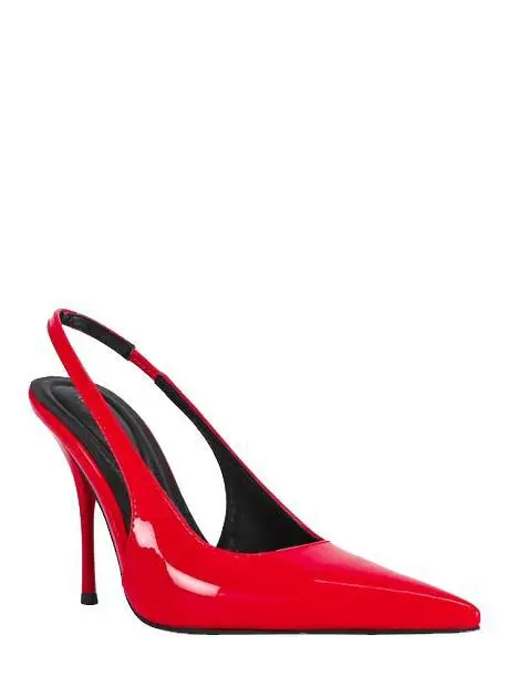 AZALEA WANG Sylva Slingback Pointed Toe Pump - Red