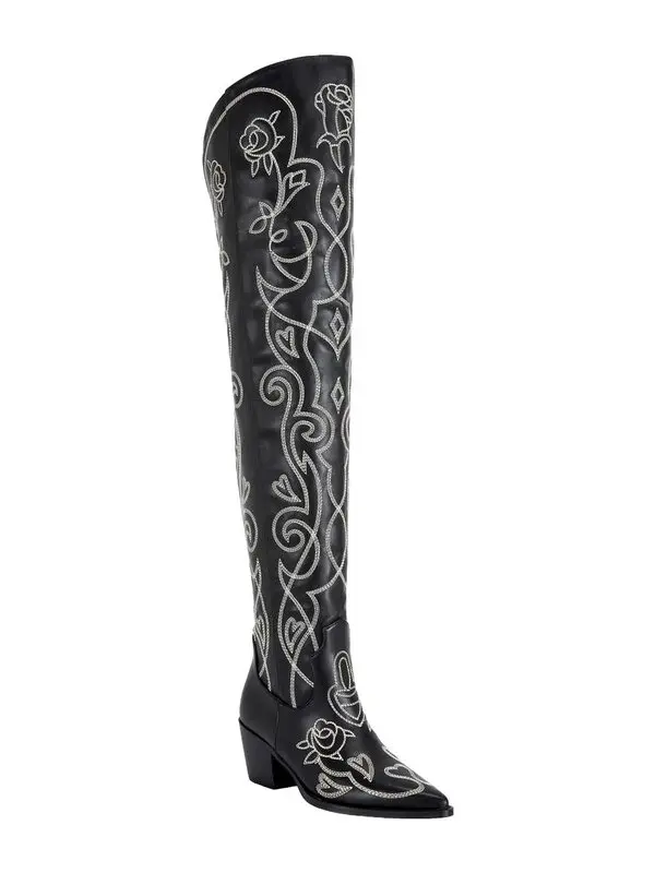 AZALEA WANG Kess Over-the-knee Boots - Black