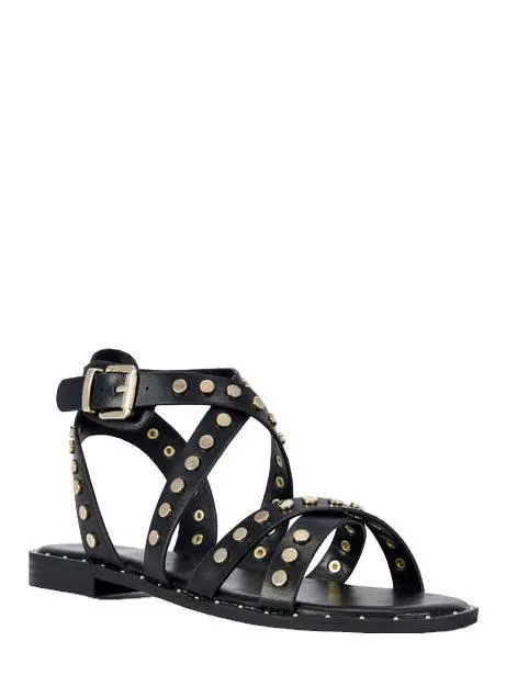 AZALEA WANG Whistler Ankle Strap Sandal - Black