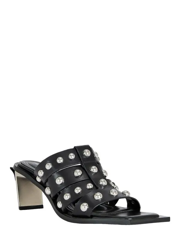 AZALEA WANG Vandal Studded Sandals - Black
