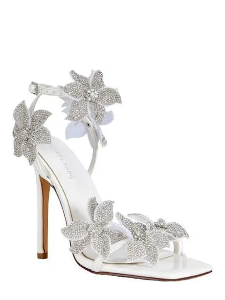 AZALEA WANG Romi Ankle Strap Sandal - White