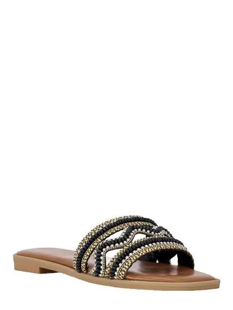 AZALEA WANG Wen Slide Sandal - Black