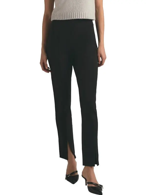 FAVORITE DAUGHTER Slim Fit Suit Trousers - Black