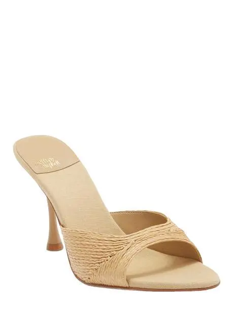 Jeffrey Campbell Agent Slide Sandal - Natural Raffia