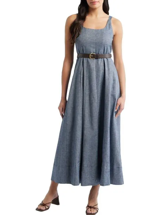 Halogen Tank Dress - Indigo