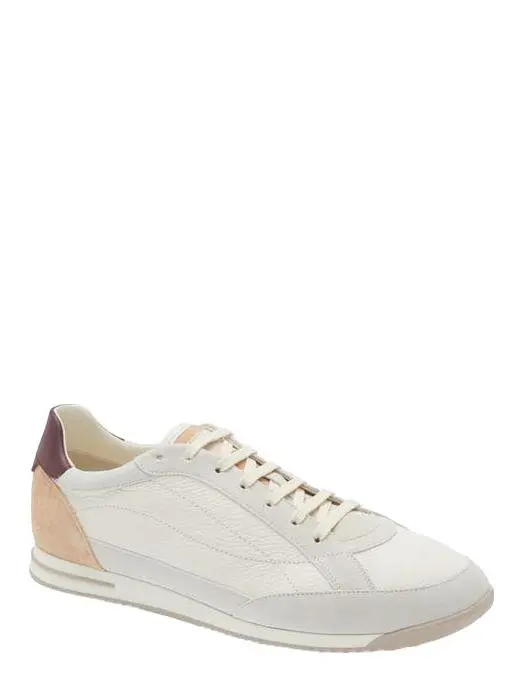 Brunello Cucinelli Mixed Leather Sneaker - White