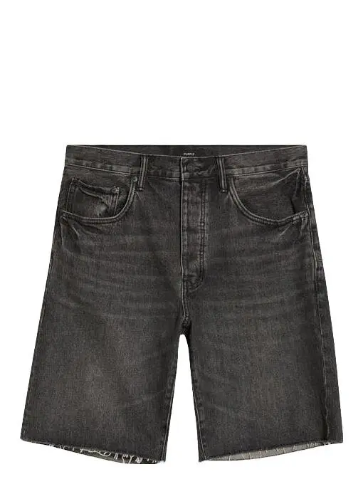 PURPLE BRAND Kamari Denim Cutoff Shorts - Black