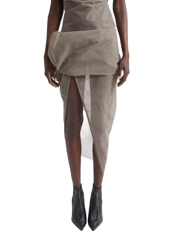 Rick Owens Sculpted Tulle Skirt - Dust