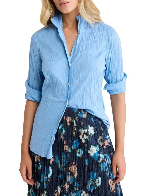 NZ BY NIC AND ZOE Core Cotton Long Sleeve Button-up Shirt - Zephyr