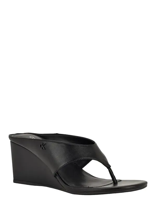 Calvin Klein Marchela Wedge Sandal - Black