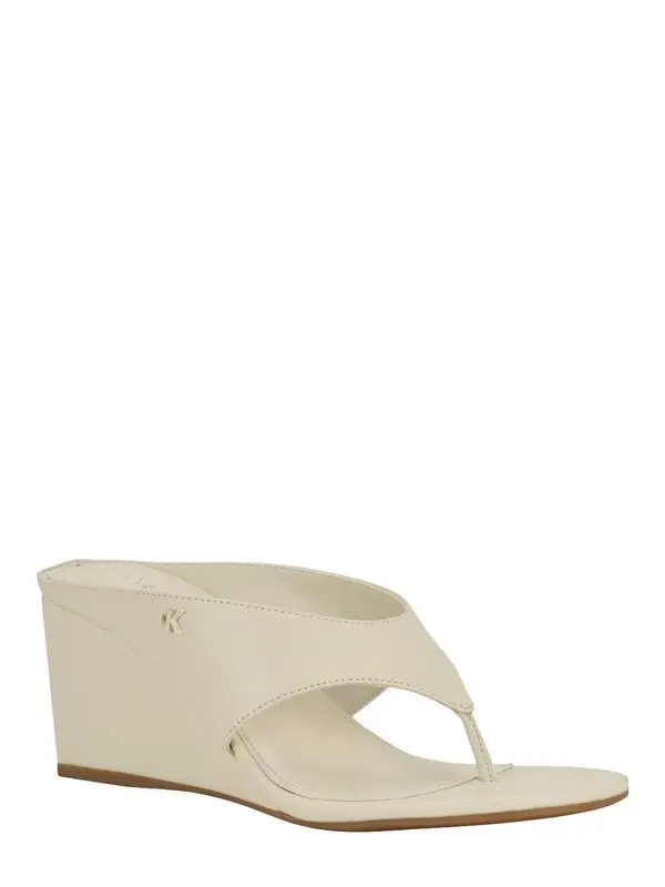 Calvin Klein Marchela Wedge Sandal - Ivory