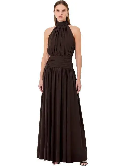NICHOLAS Tessa Maxi Dress - Espresso