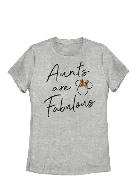 MICKEY & FRIENDS Aunts Are Fabulous Graphic T-shirt - Athletic Heather