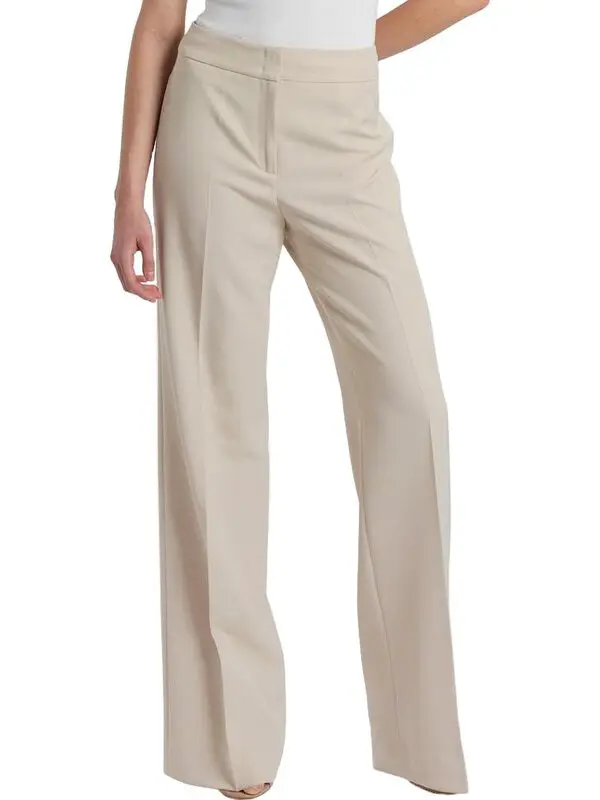 Santorelli Camila Wide-leg Pants - Beige