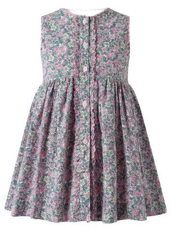 RACHEL RILEY Scalloped Floral Button-front Dress - Pink