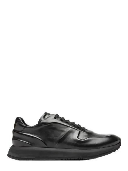 Officine Creative Perspective 001 Leather Oxford Sneakers - Black