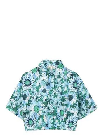 LANVIN Floral Viscose And Silk Blouse - Jade
