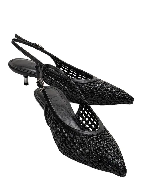 PROLOGUE SHOES Orelis Kitten Heel Pump - Black