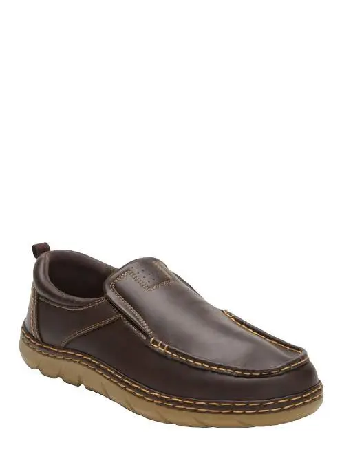 KINGSIZE Leather Slip-on Loafer - Brown