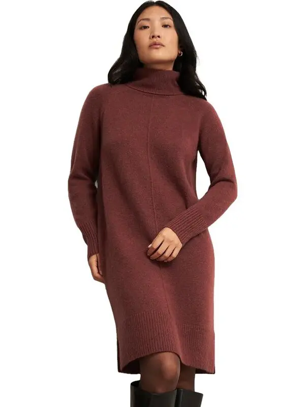 HOBBS LONDON Nessa Knitted Dress - Cinnamon Brown