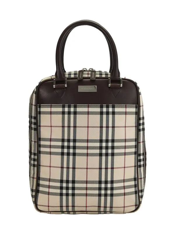 Burberry House Check Nylon Handbag - Brown
