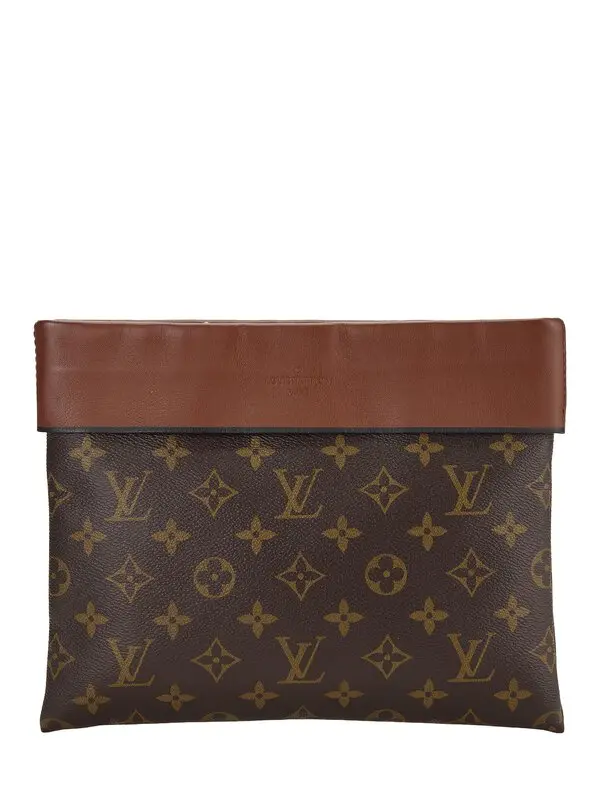 LOUIS VUITTON Monogram Canvas Tuileries Pochette - Brown