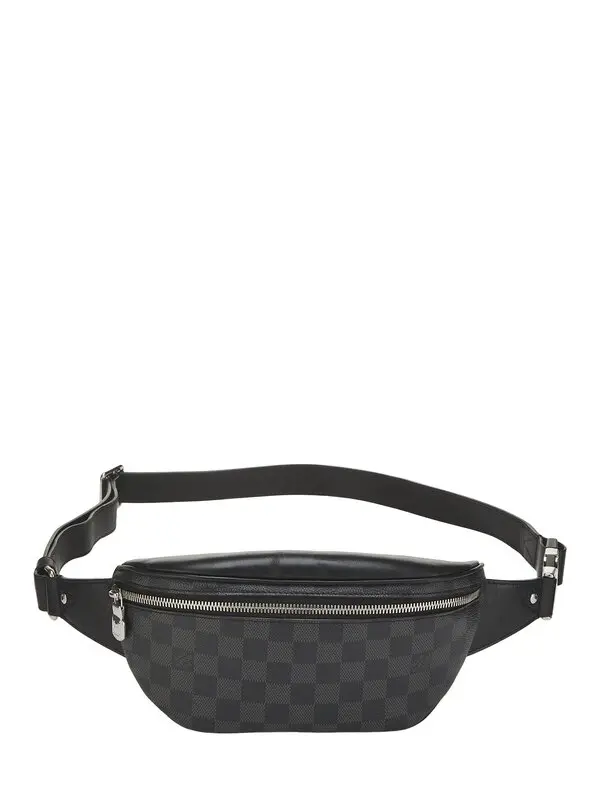 LOUIS VUITTON Damier Graphite Campus Bum Bag - Black