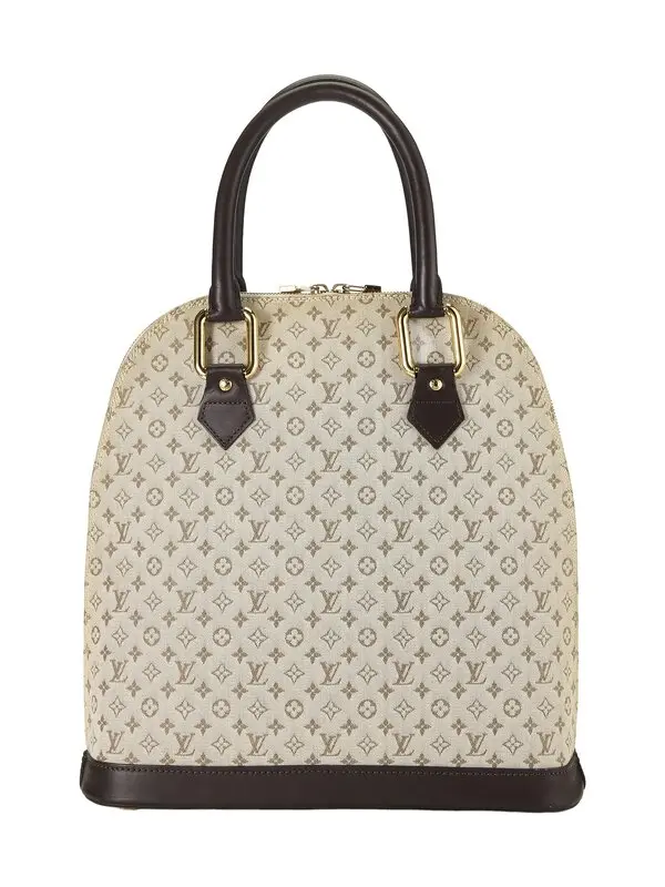 LOUIS VUITTON Monogram Mini Lin Alma Haut - Brown