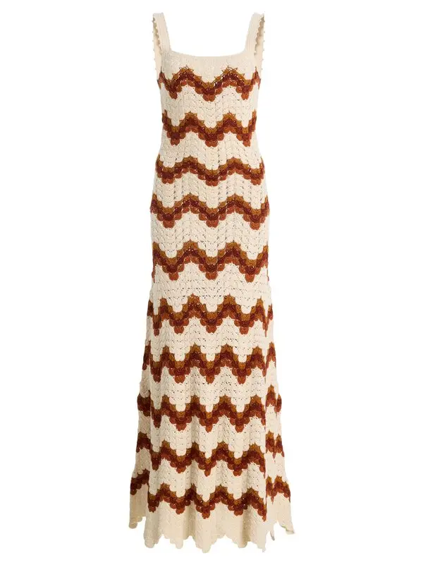Escvdo Marea Crocheted Maxi Dress - Multi