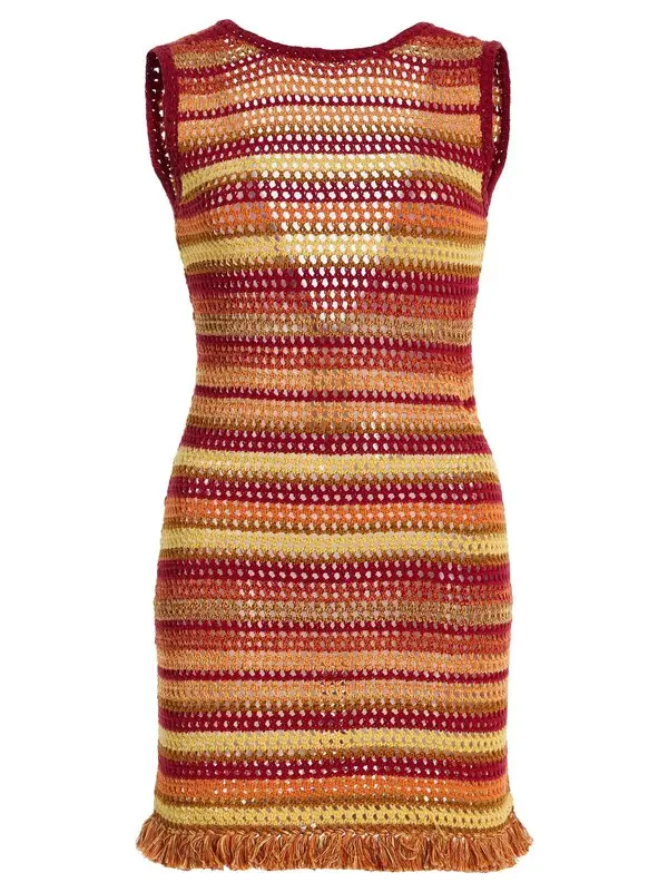 Escvdo Nevado Crocheted Mini Dress - Multi