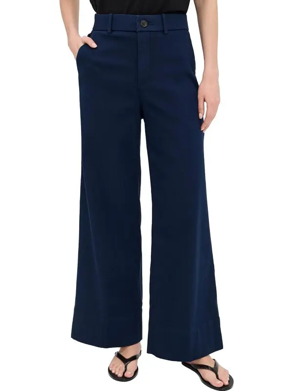 Spanx Supersmooth Wide Leg Trousers - Timeless Navy