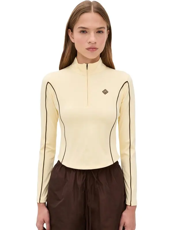 MALBON Camila Mid Layer Top - Light Yellow