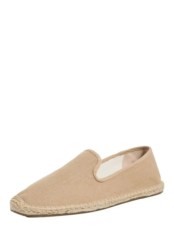 Soludos Smoking Slipper Espadrilles - Cafe Taupe/tonal