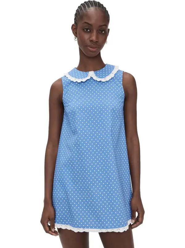 Caroline Constas Juliette Mini Dress - Periwinkle White