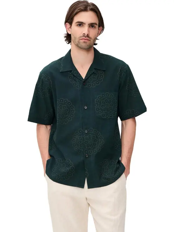 KARDO Ronen Printed Shirt - Green