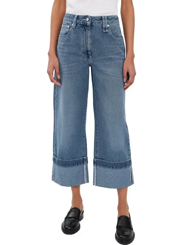 Simone Rocha Straight Leg Jeans - Indigo/pearl/clear