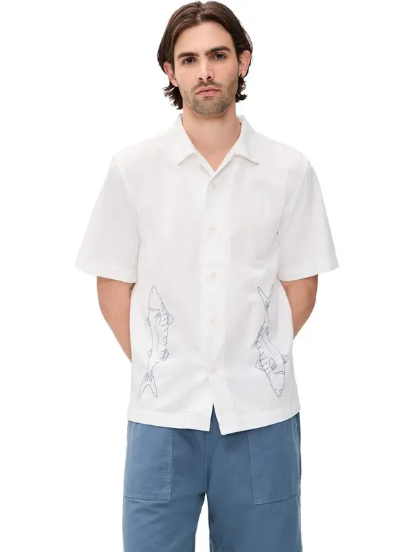 SERVICE WORKS Mackerel Shirt - Off-white