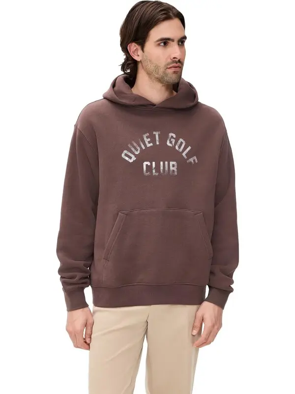 QUIET GOLF Qgc Hoodie - Brown