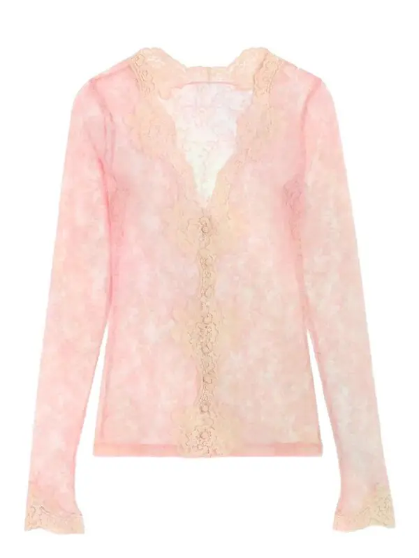 Valentino Garavani Lace Cardigan - Pink